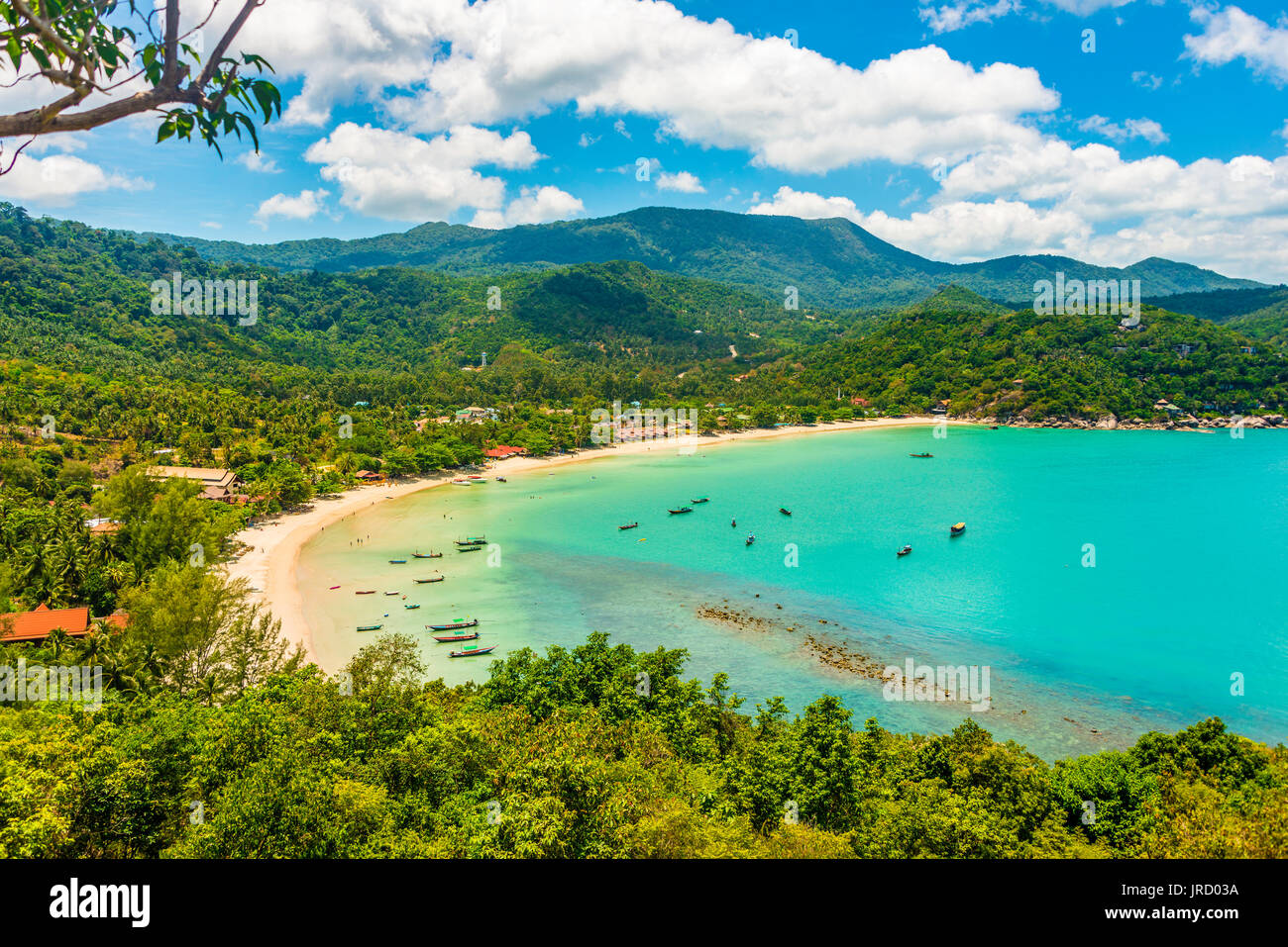 View, Idyllic sandy beach Beach with turquoise water, Coast, Thong Nai ...