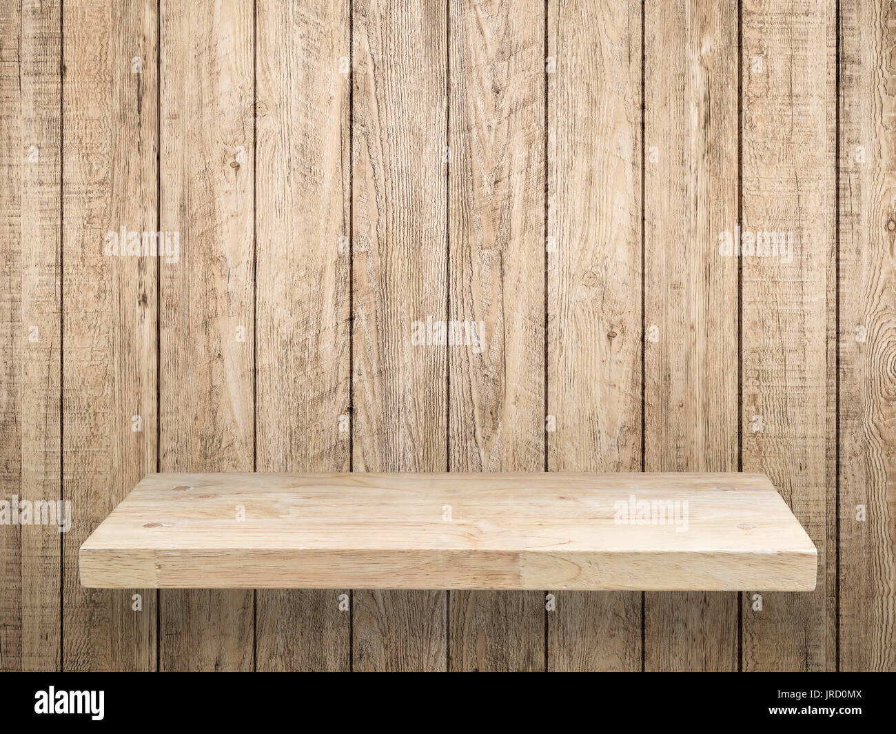 wooden shelf on wooden background Stock Photo - Alamy