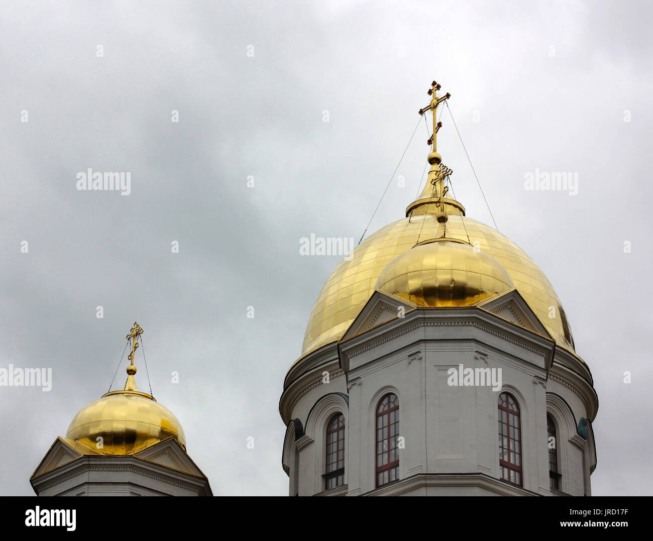Christian church with golden dome Stock Photo - Alamy