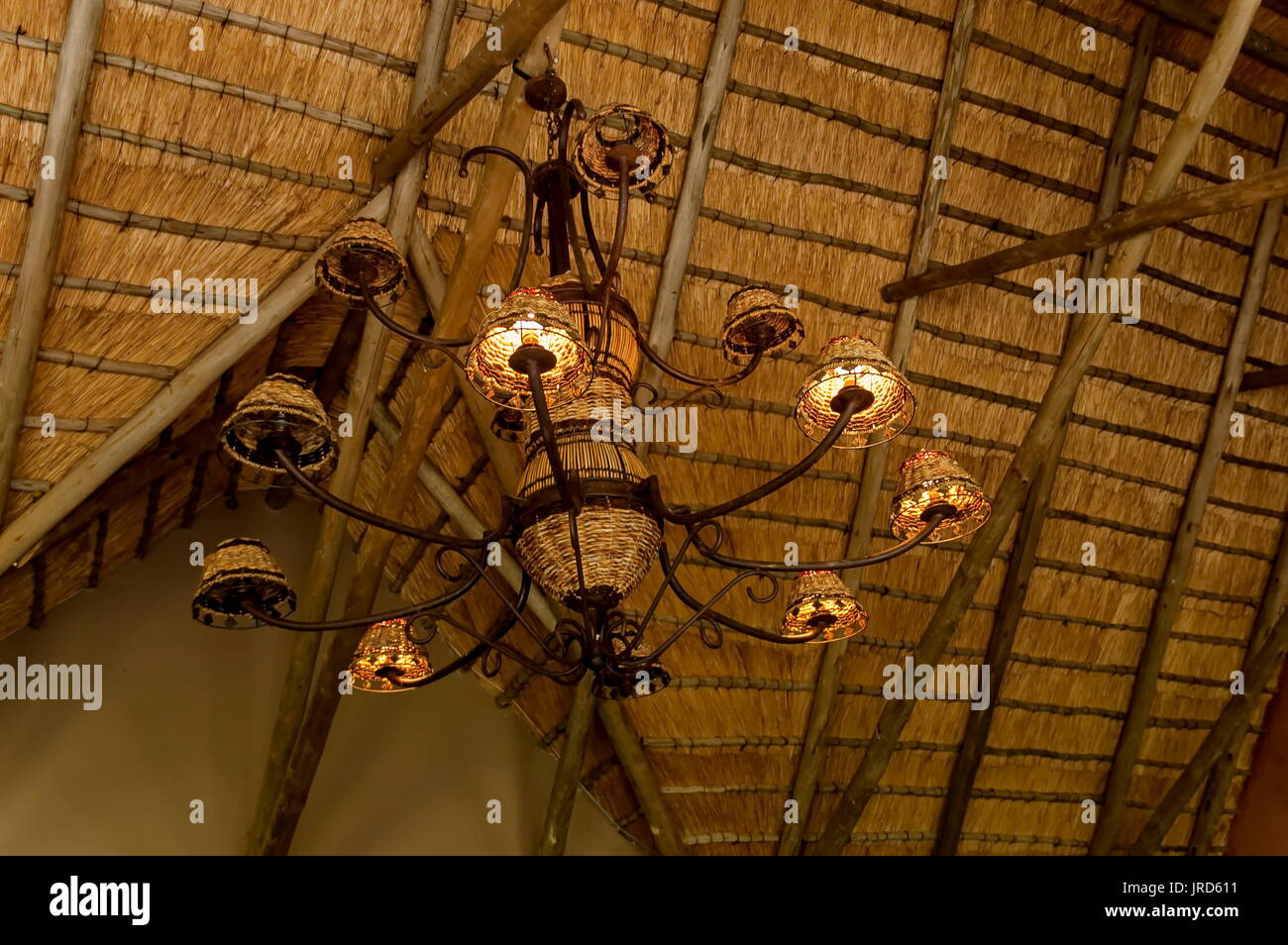 A lighting fixture in one guest house at Royal Natal Park in ...