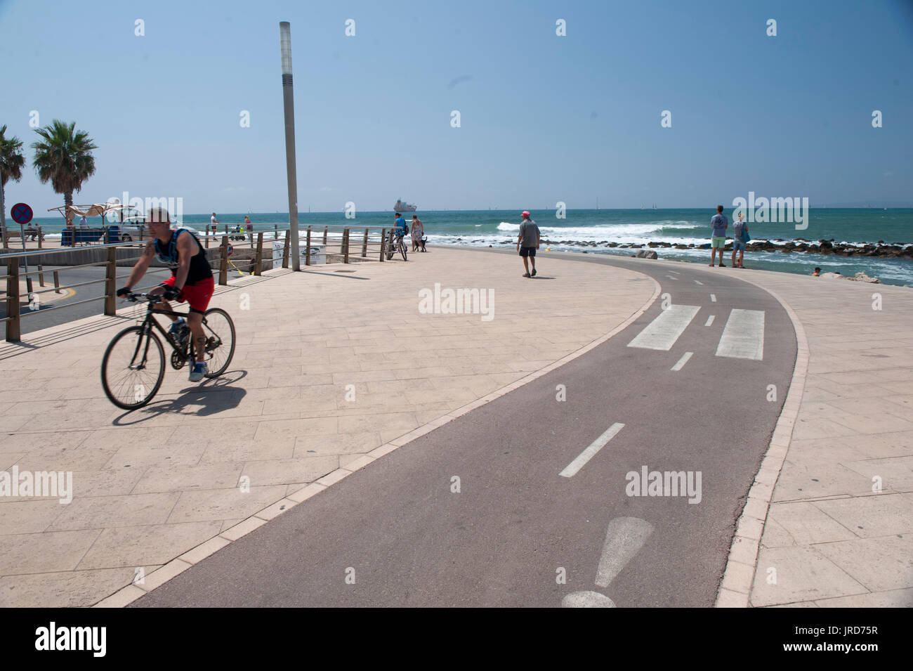 Majorca bicycle path cycle hi-res stock photography and images - Alamy
