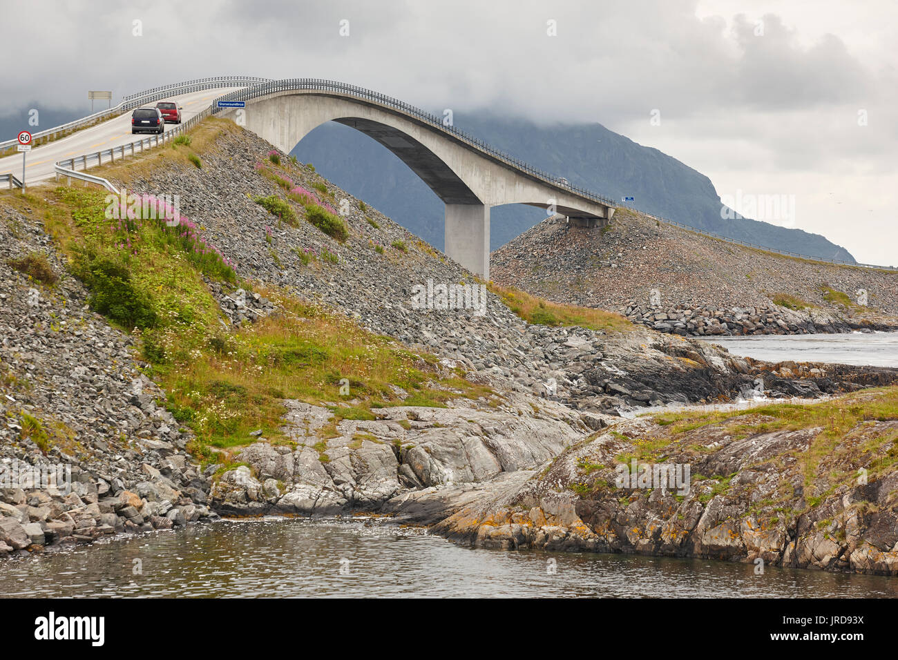 Norway. Atlantic ocean road. Bridge over the ocean. Travel europe ...
