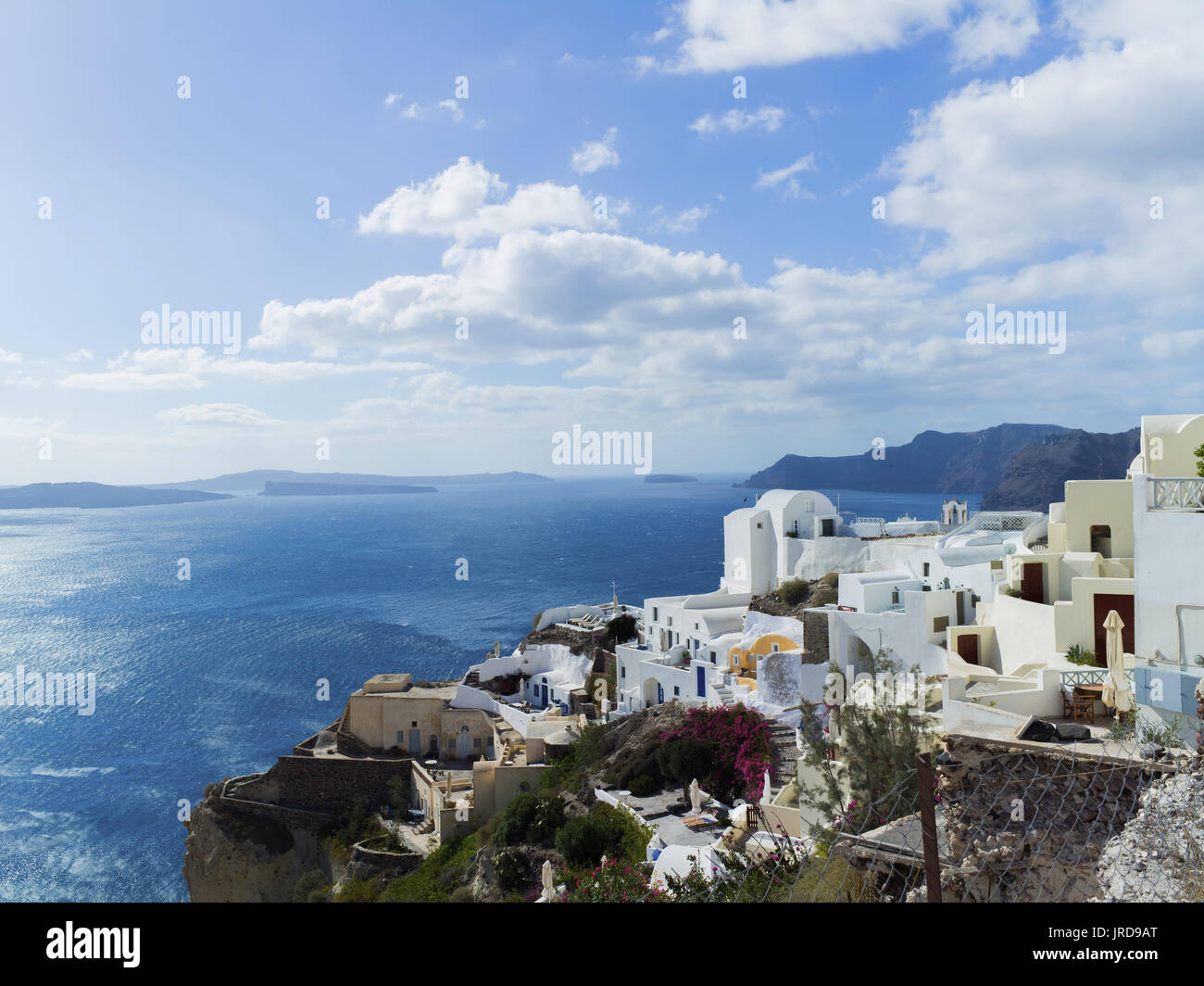 Aegean sea view with Volcanic nature, Greece, Santorini Stock Photo - Alamy