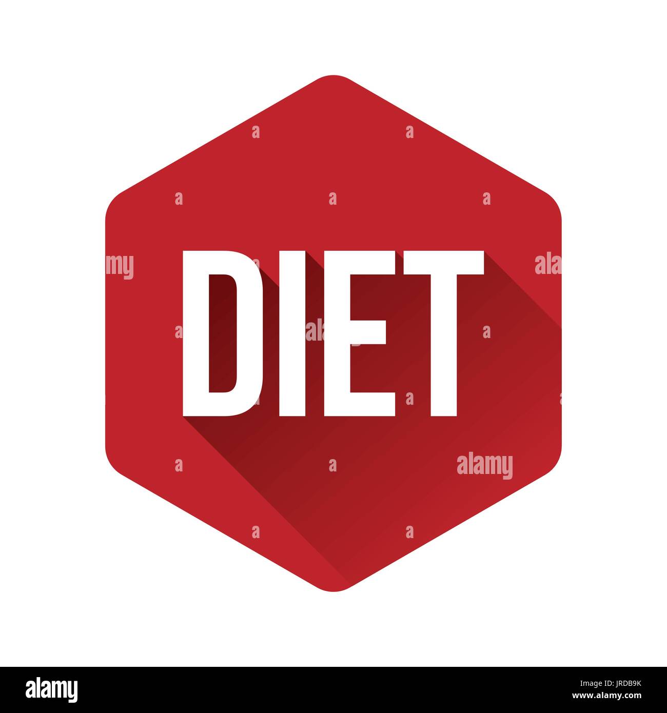 Diet sign red button vector Stock Vector Image & Art - Alamy