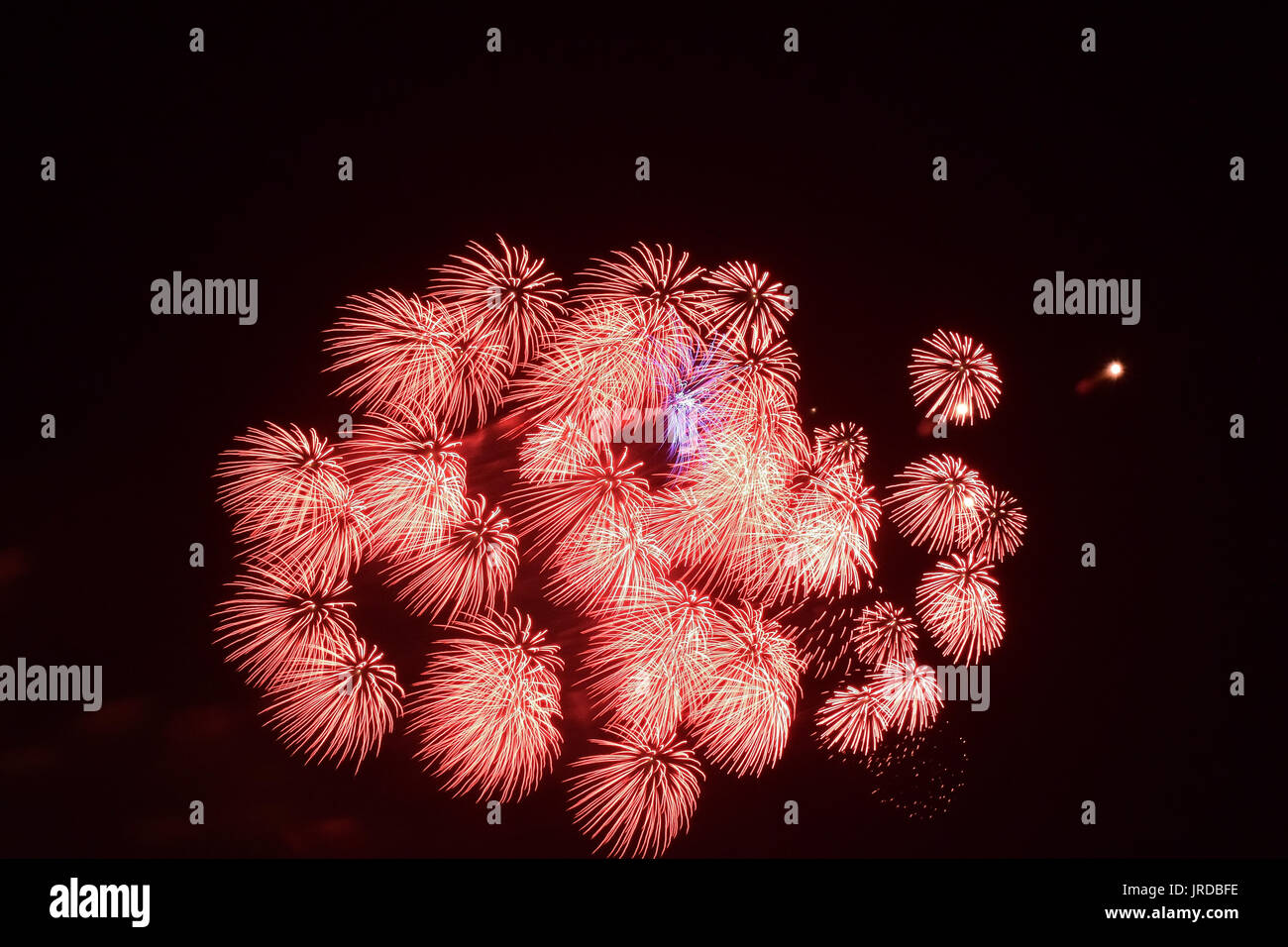 Background colorful Summer Fireworks display Stock Photo - Alamy