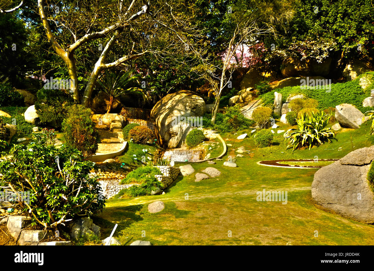 A scene of a park Stock Photo - Alamy