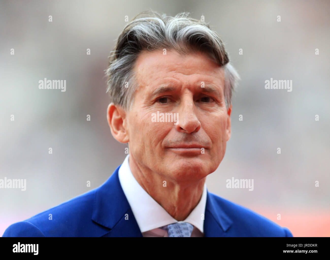 Lord Sebastian Coe during day one of the 2017 IAAF World Championships ...