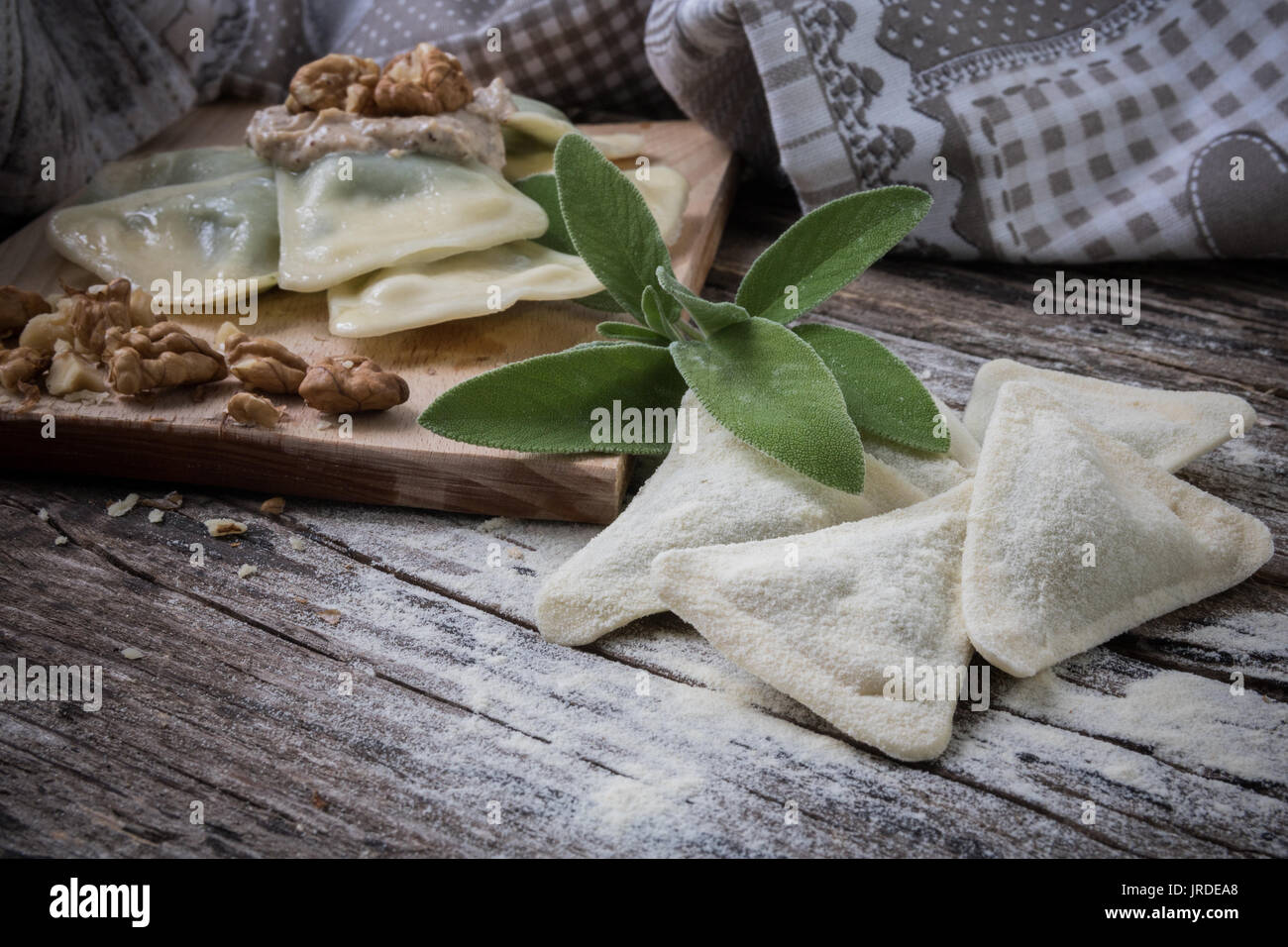 Pansotti is a typical dish of Liguria and the nougat sauce is perfectly ...