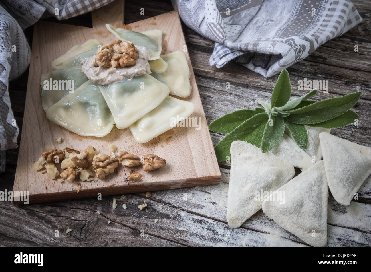 Pansotti is a typical dish of Liguria and the nougat sauce is perfectly ...