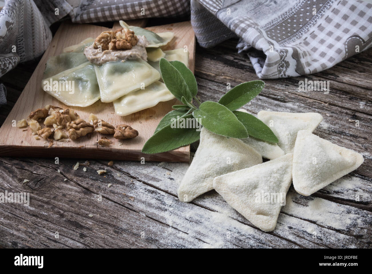 Pansotti is a typical dish of Liguria and the nougat sauce is perfectly ...