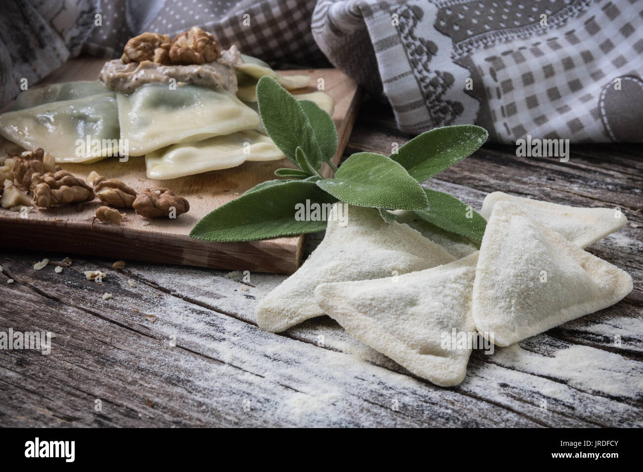 Pansotti is a typical dish of Liguria and the nougat sauce is perfectly ...