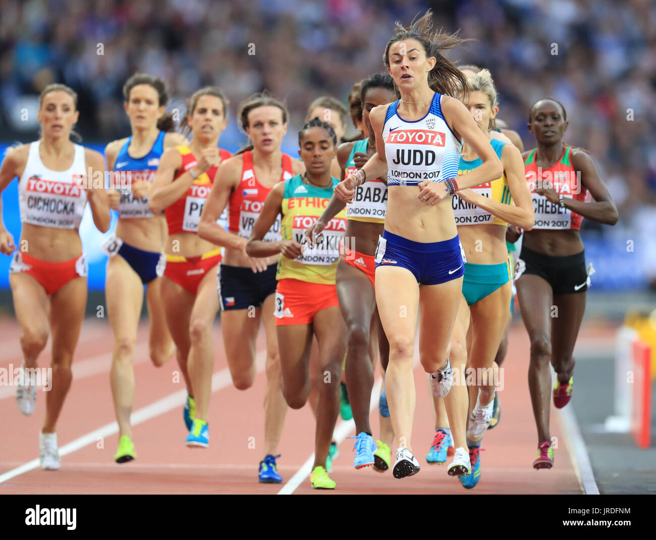 Great Britain's Jessica Judd during the Women's 1500m Heat One during ...