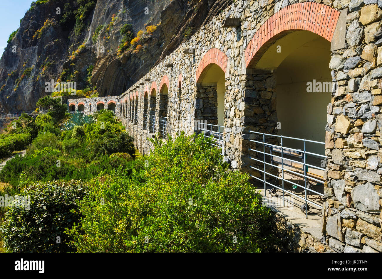Tunnel on the Via dell'Amore (The Way of Love), Riomaggiore, Cinque ...