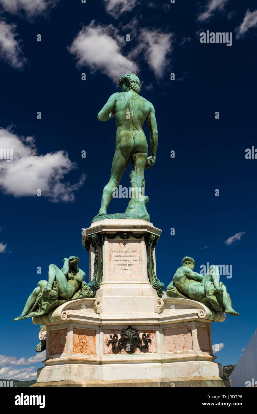 Piazzale Michelangelo or Michelangelo Square, Florence, Italy bronze ...