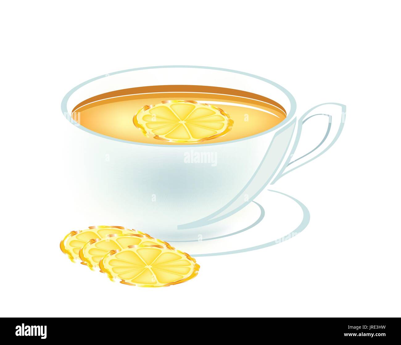 Lemon slice mint leaf Stock Vector Images - Alamy