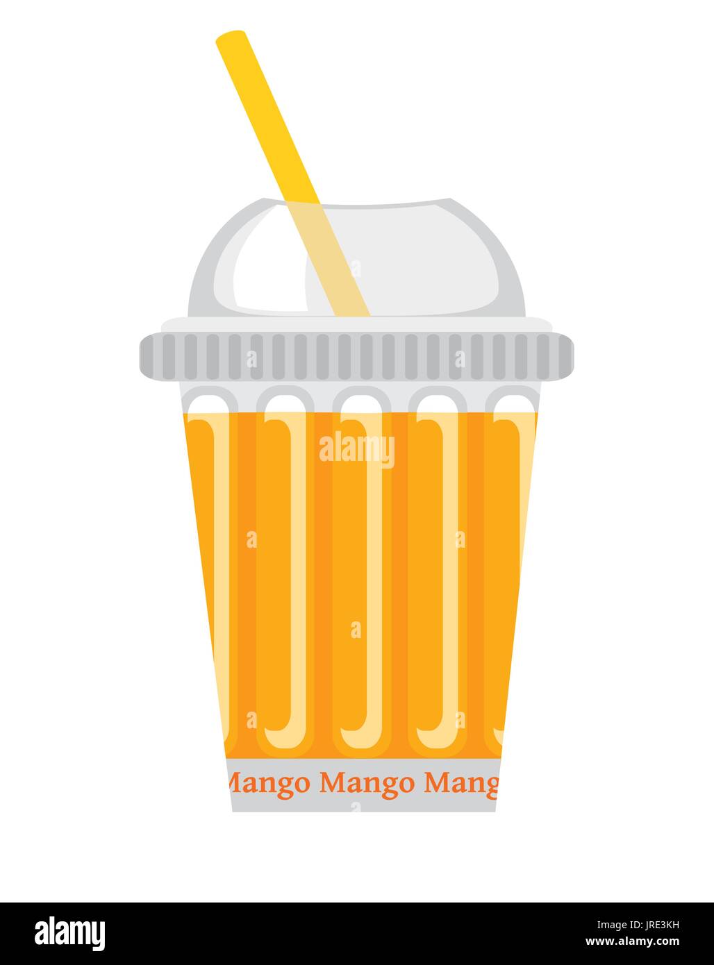 Plastic cup on background Stock Vector Images - Alamy