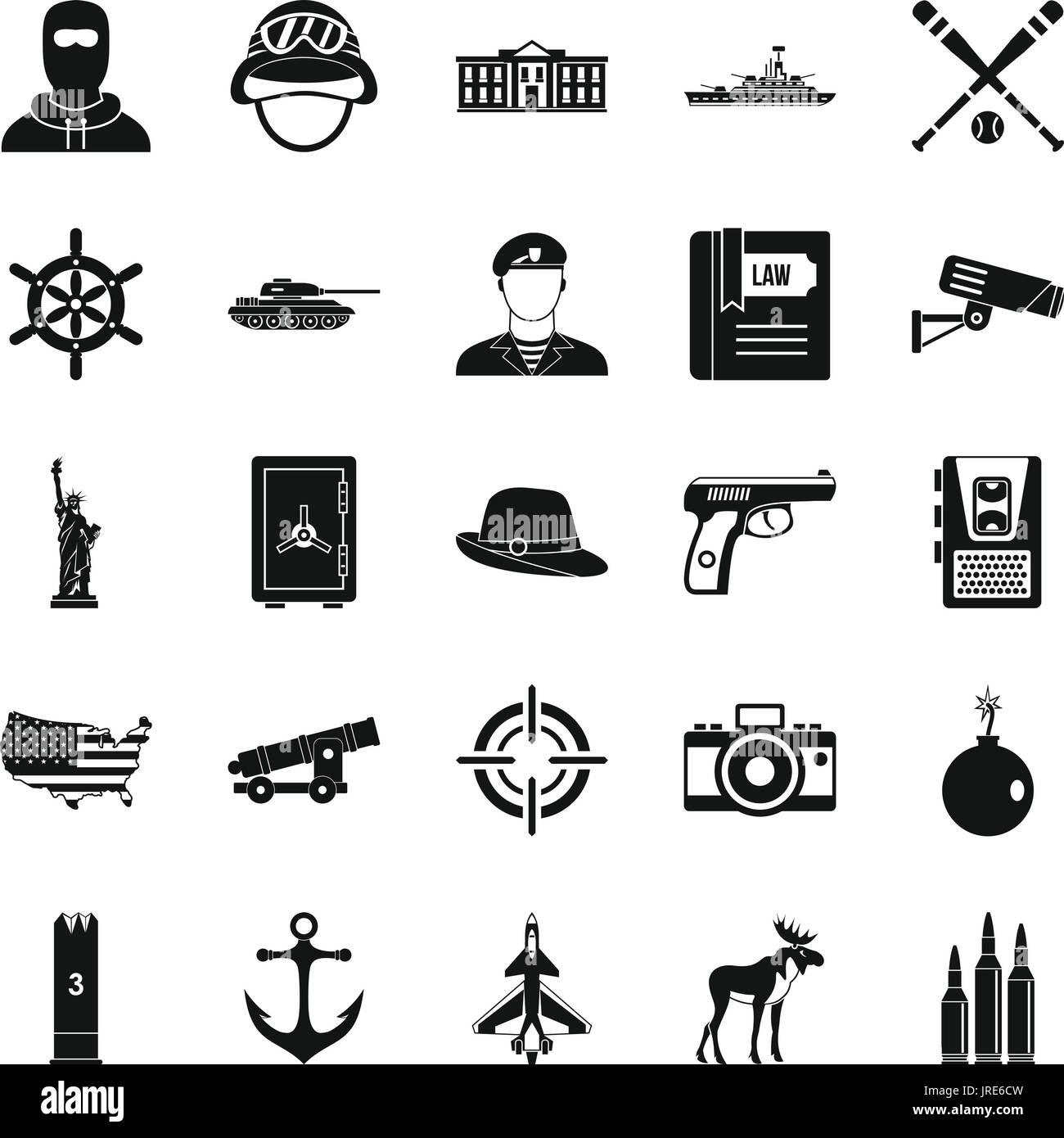 Bullet icons set, simple style Stock Vector Image & Art - Alamy