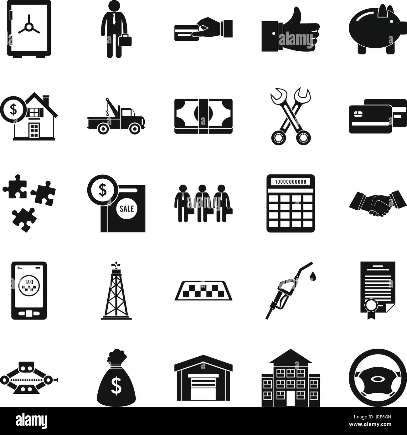 Merchant icons set, simple style Stock Vector Image & Art - Alamy