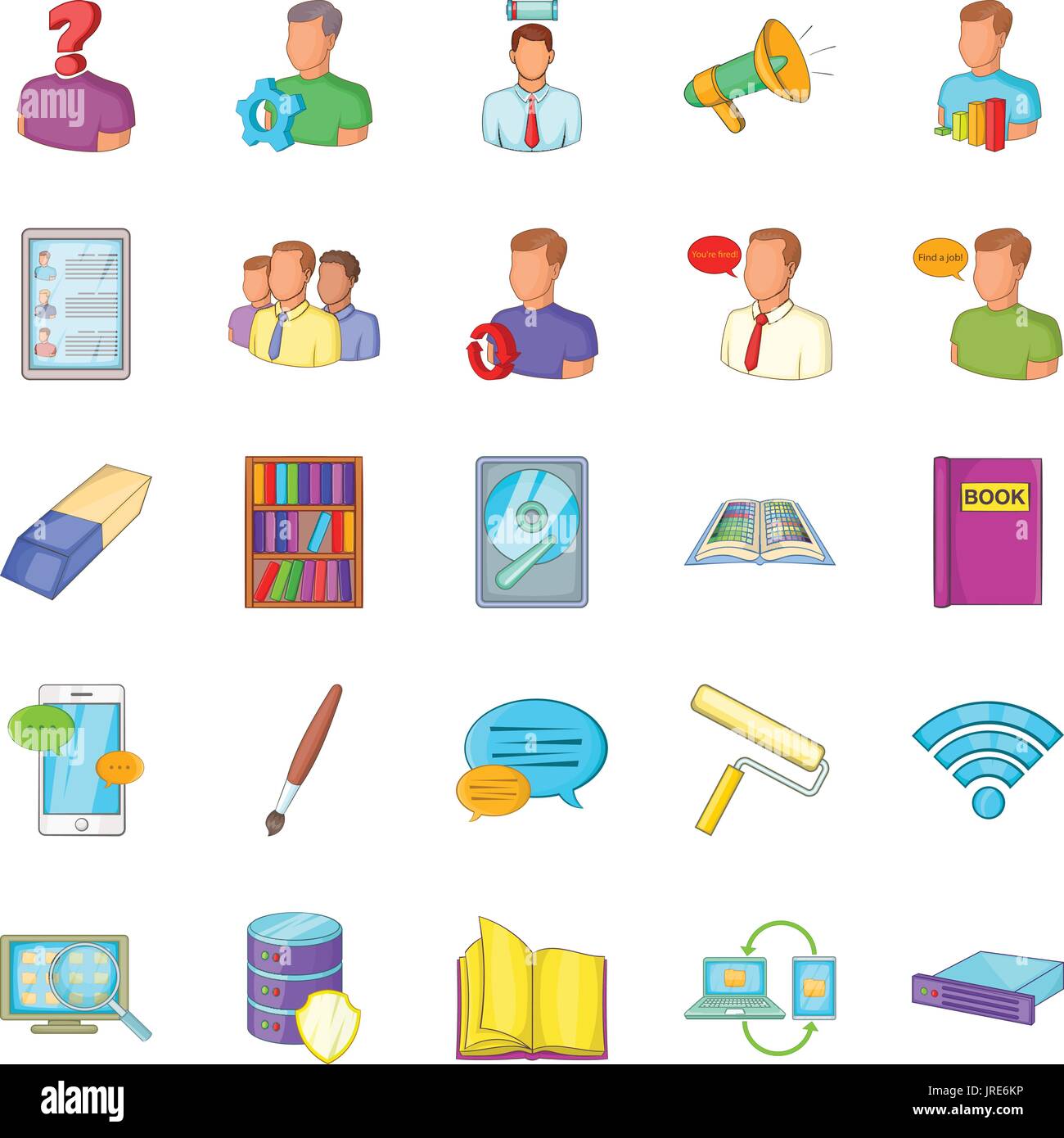 Remittance icons set, cartoon style Stock Vector Image & Art - Alamy