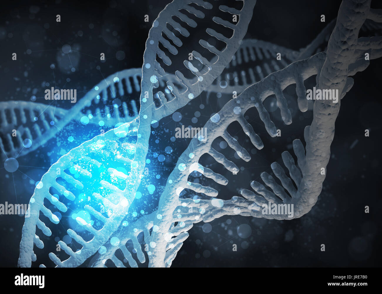 DNA molecules background Stock Photo - Alamy