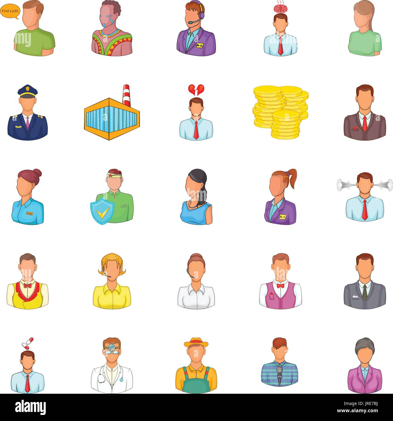 Retail icons set, cartoon style Stock Vector Image & Art - Alamy
