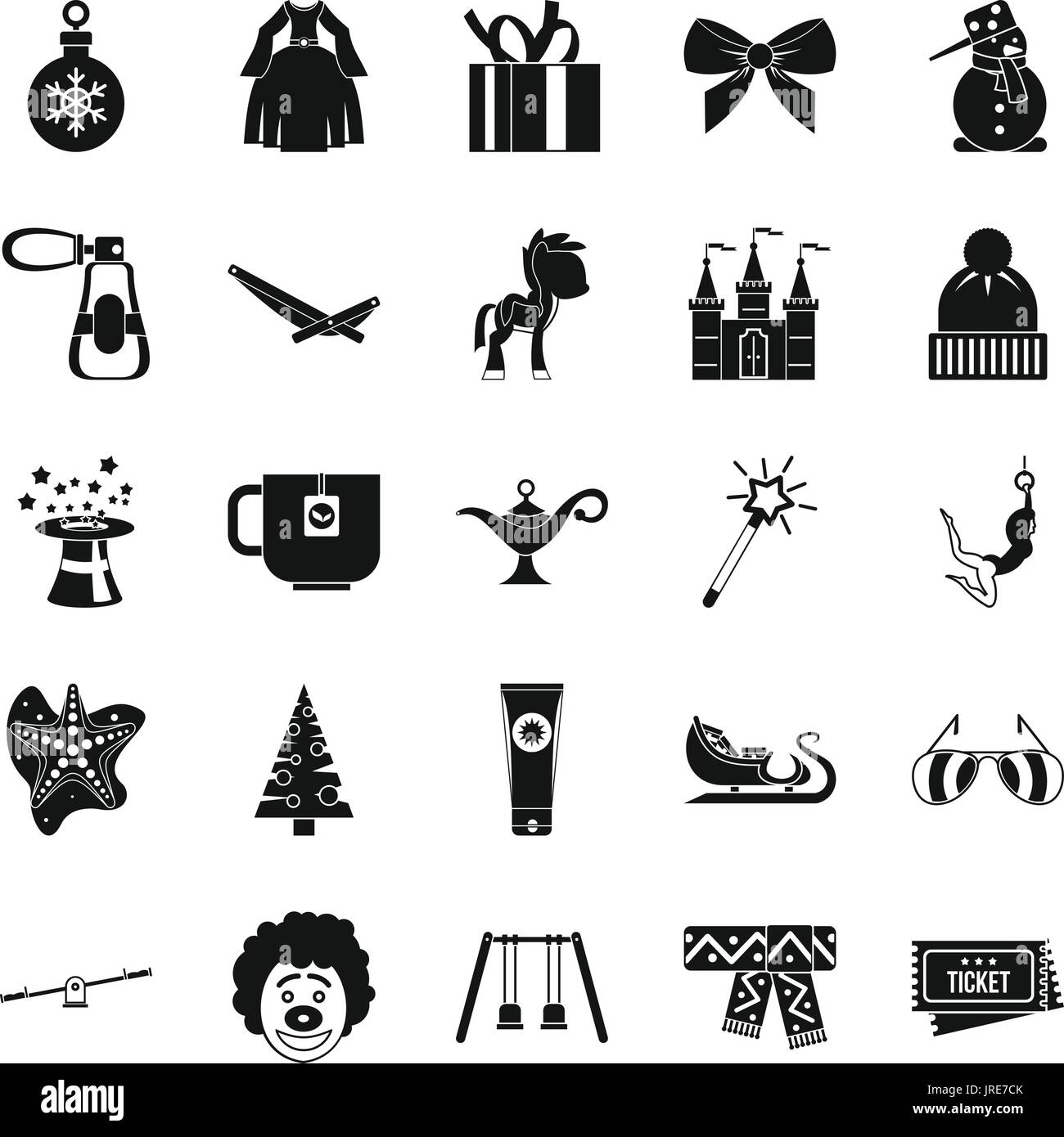 Little people icons set, simple style Stock Vector Image & Art - Alamy