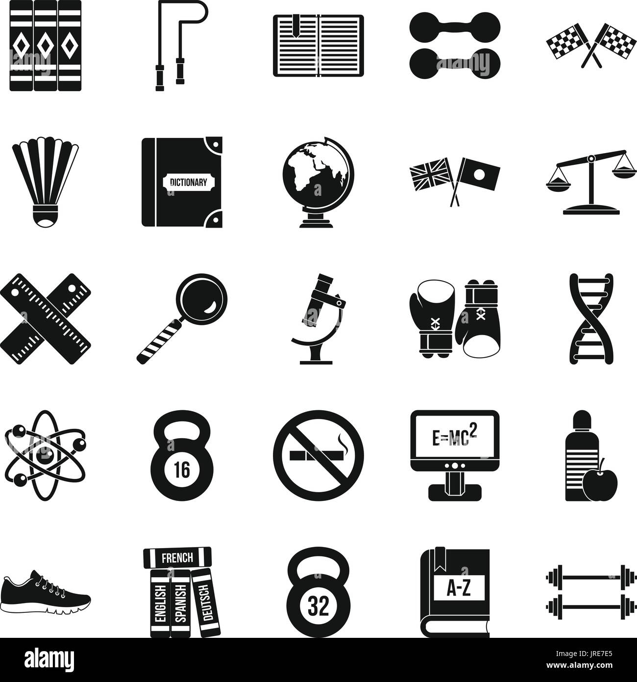 College icons set, simple style Stock Vector Image & Art - Alamy
