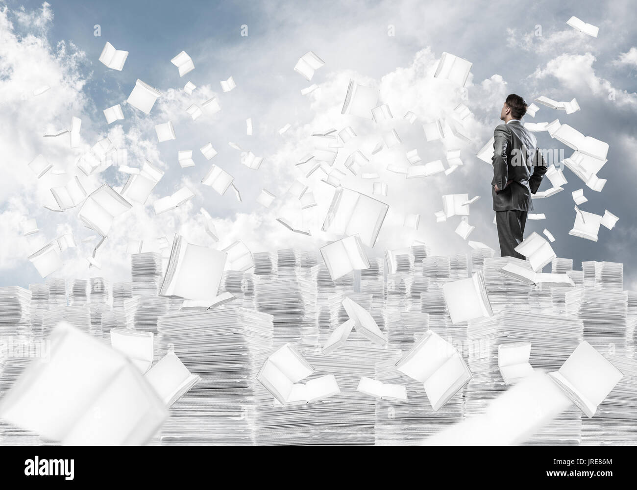 Study hard to become successful businessman Stock Photo - Alamy