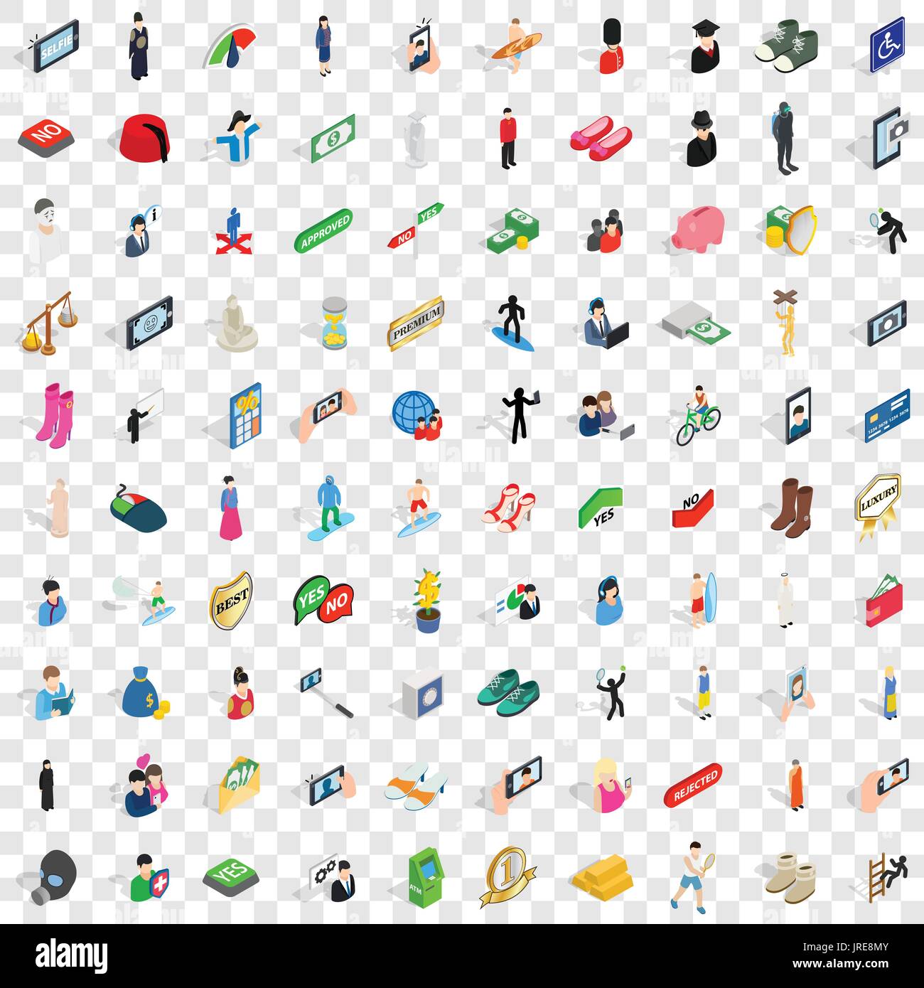 People isometric boy male user hi-res stock photography and images - Alamy