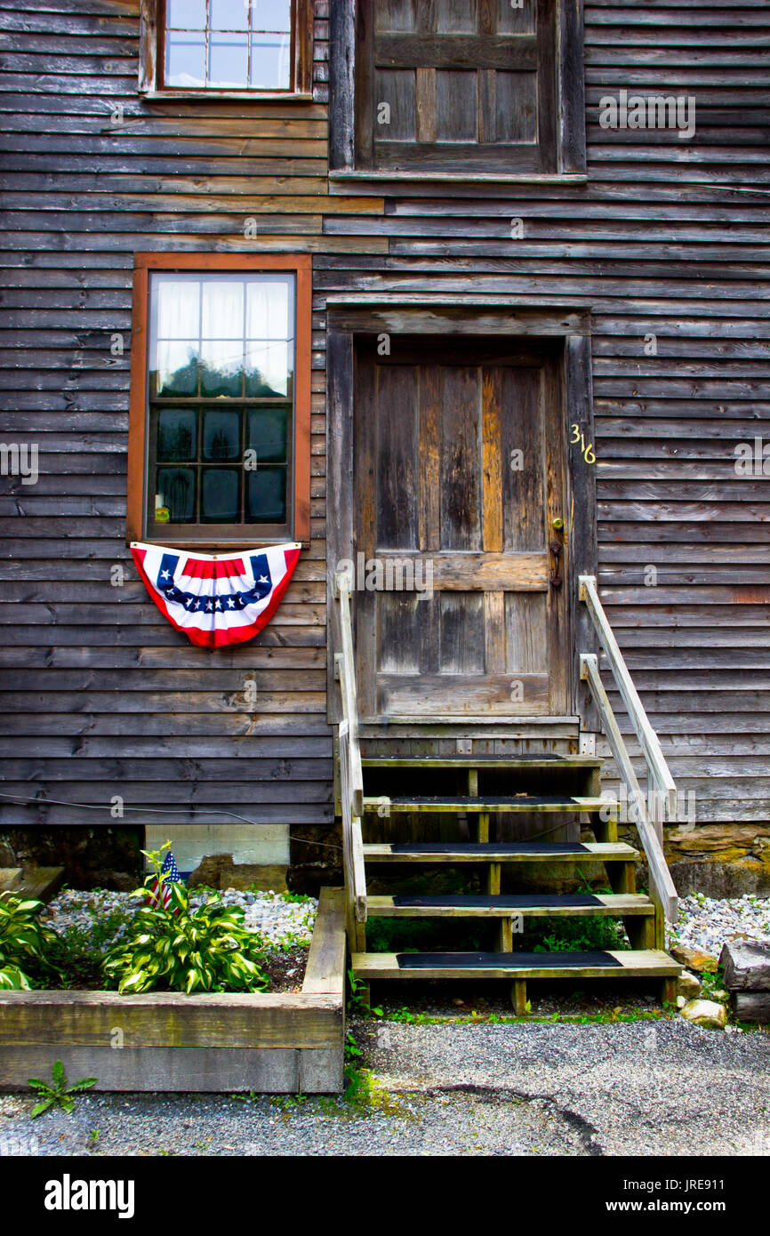 A weathered door welcomes guests to a country store in East Arlington ...