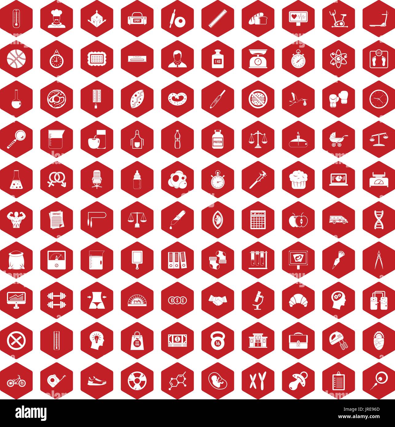100 libra icons hexagon red Stock Vector Image & Art - Alamy