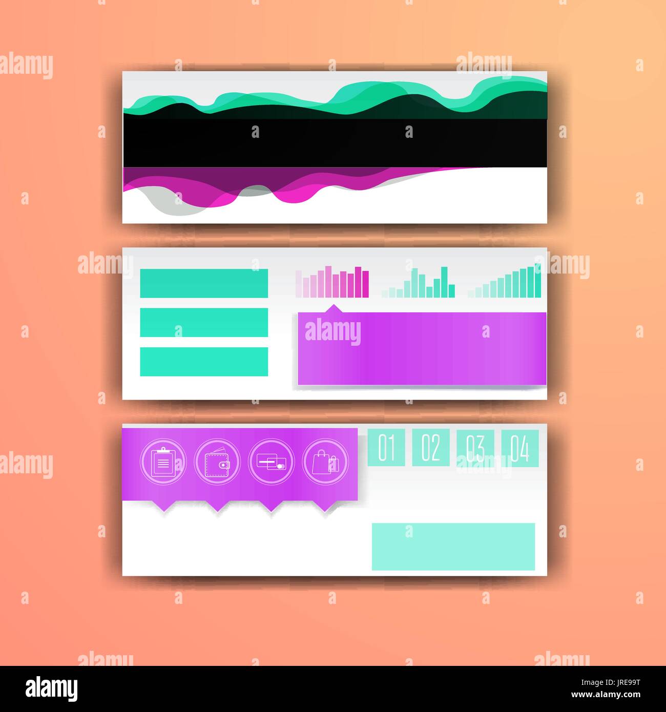 Corporate infographic template with color elements. Vector company ...