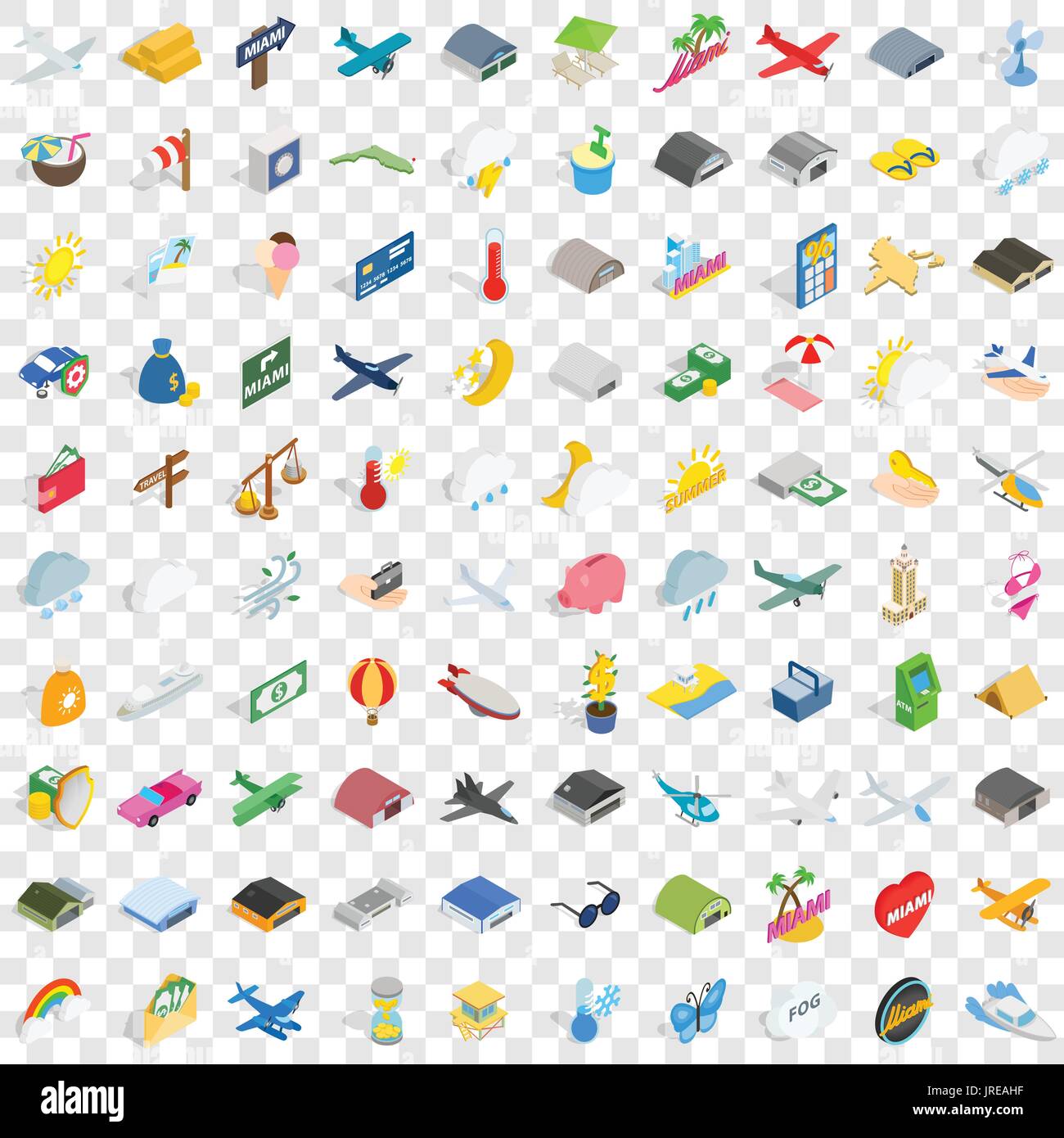 100 fly icons set, isometric 3d style Stock Vector Image & Art - Alamy