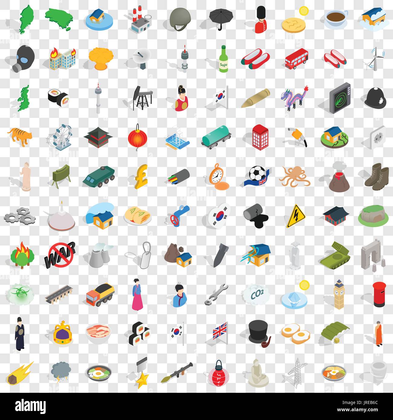 100 history icons set, isometric 3d style Stock Vector Image & Art - Alamy