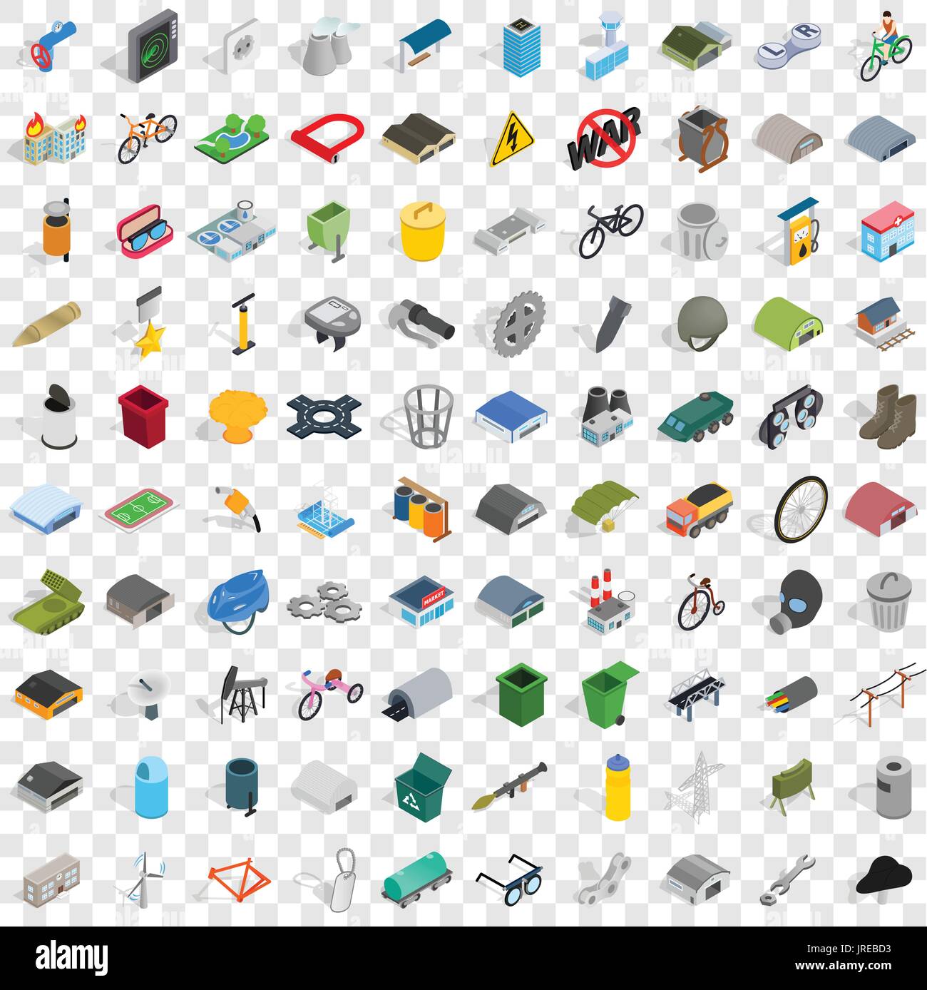 100 iron icons set, isometric 3d style Stock Vector Image & Art - Alamy