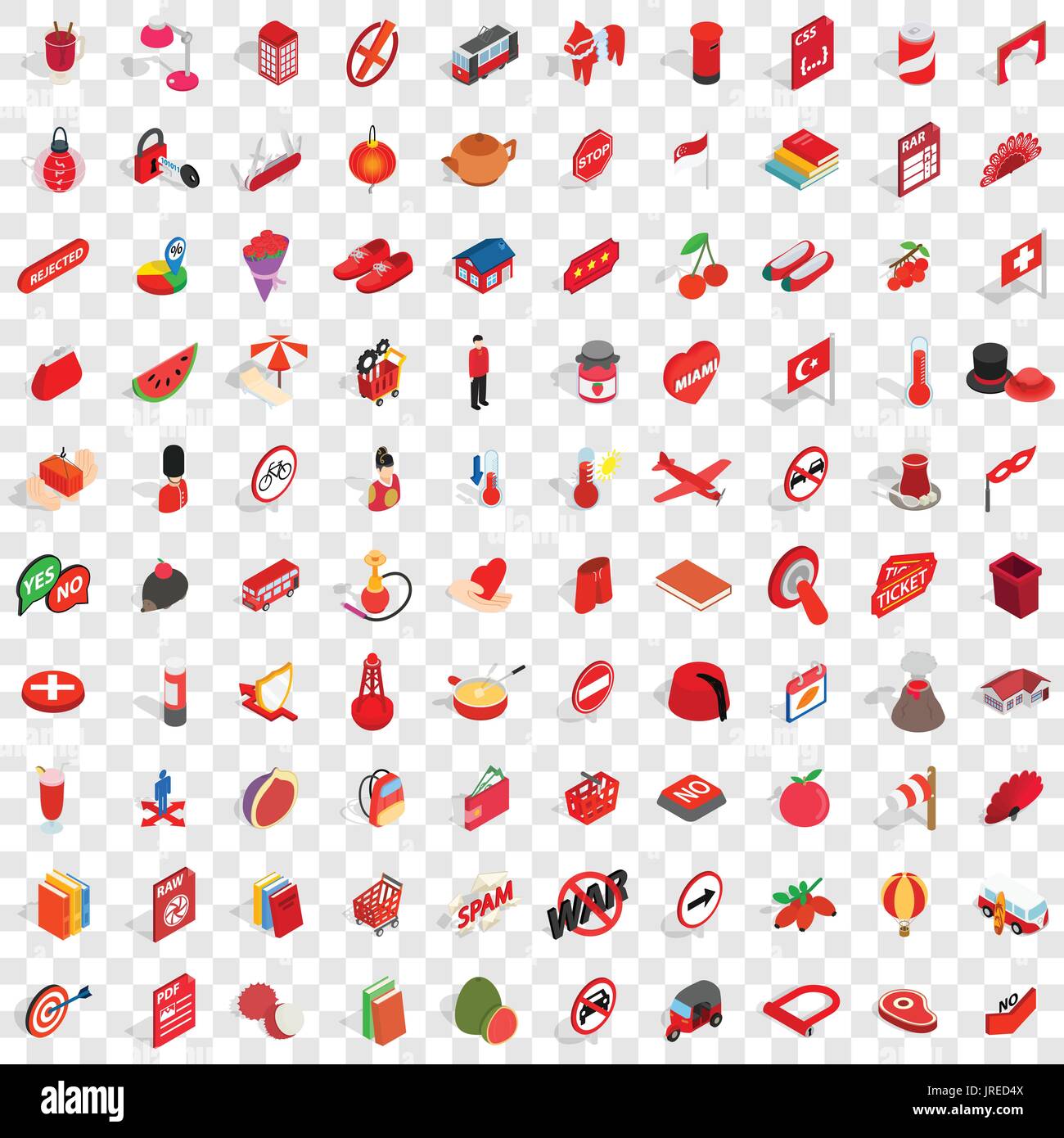 Intensive red and black icons hi-res stock photography and images - Alamy