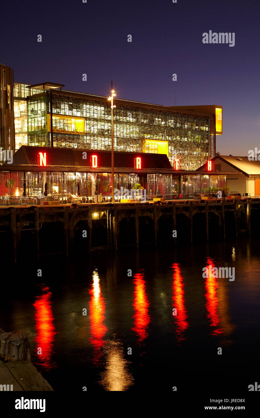 Wynyard Quarter bars and restaurants, Auckland waterfront, North Island ...