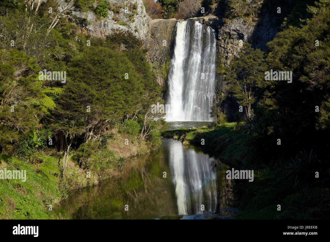 Hunua Falls, Hunua Ranges, Auckland, North Island, New Zealand Stock ...