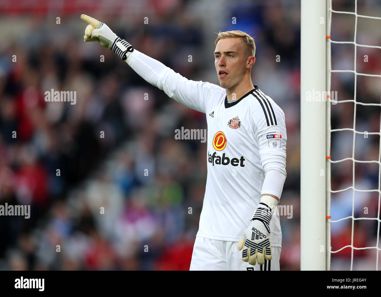 Sunderland goalkeeper Jason Steele during the Sky Bet Championship ...