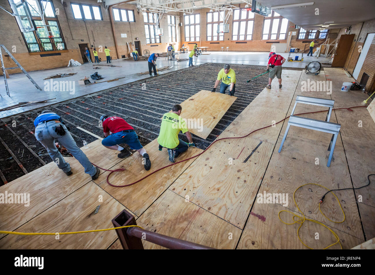 Detroit, Michigan - Thousands of volunteers participated in an annual ...