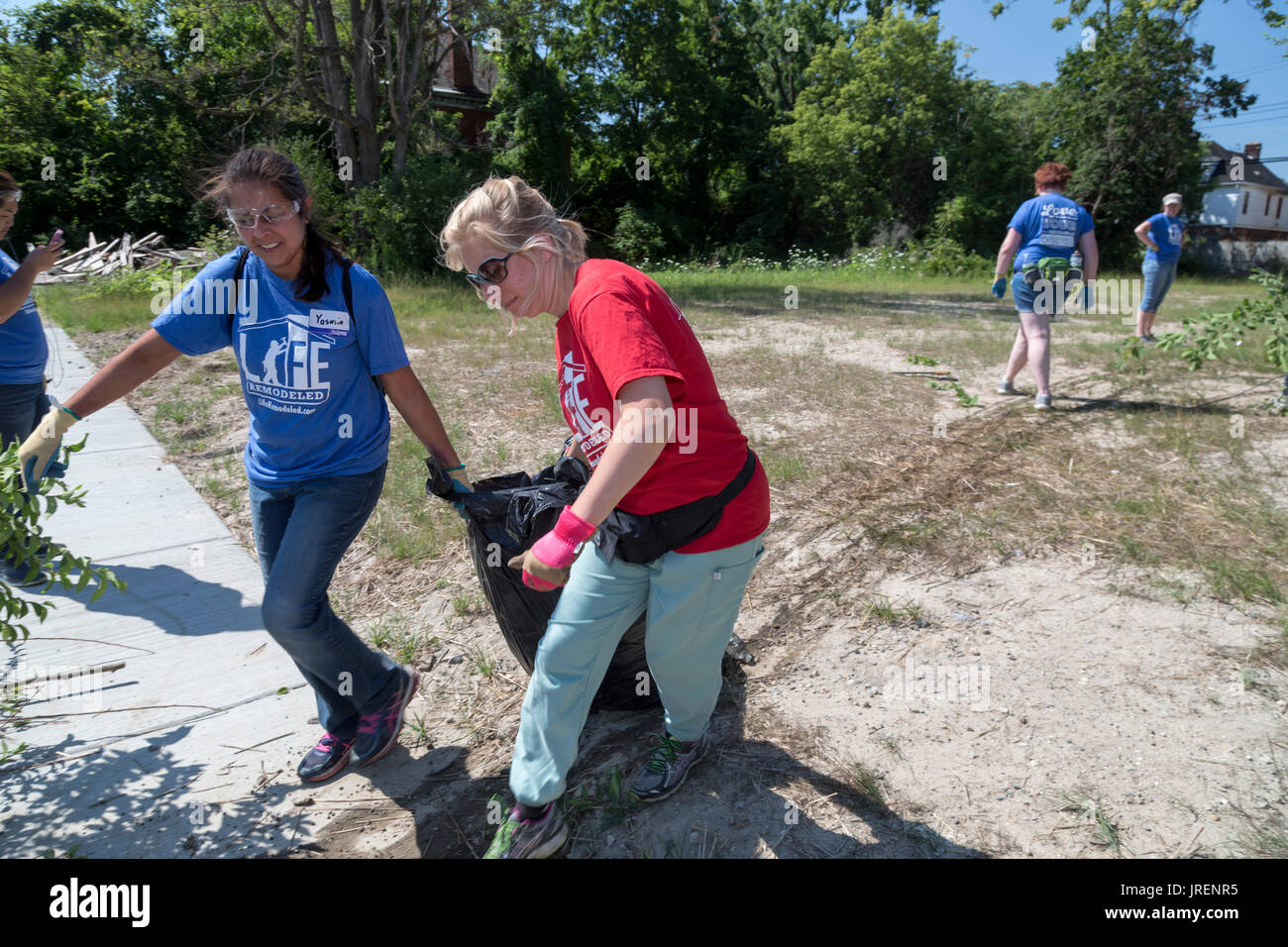 Detroit, Michigan - Thousands of volunteers participated in an annual ...