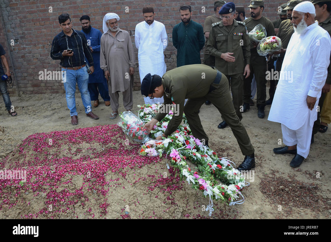 Lahore, Pakistan. 05th Aug, 2017. SSP operations Athar Sohail, DSP ...