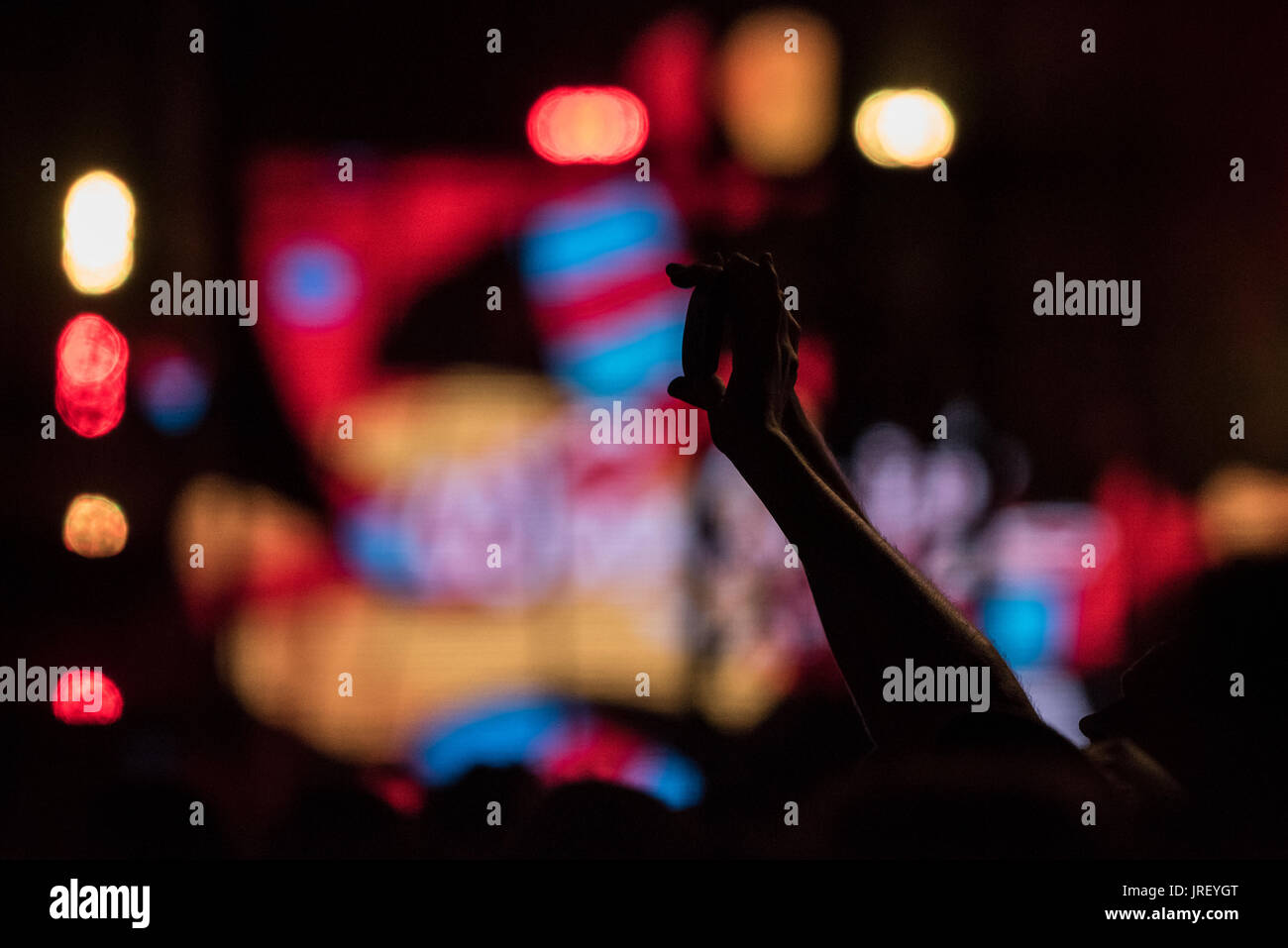 Kostrzyn nad Odra, Poland. 4th Aug, 2017. Concert of Polish HEY band ...