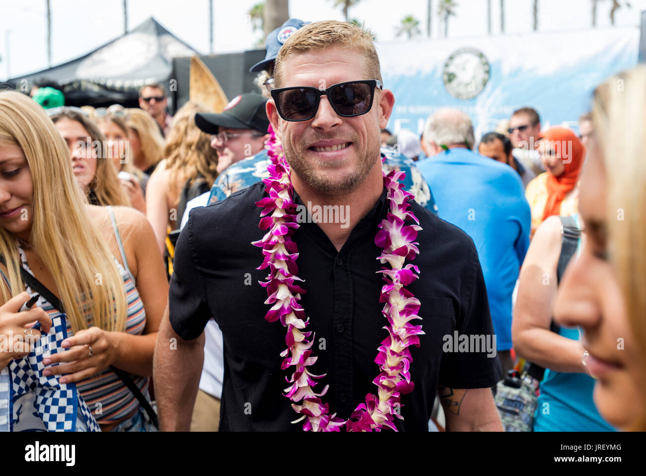 Huntington Beach, USA. 04 August, 2017. Surfing Hall of Fame induction ...