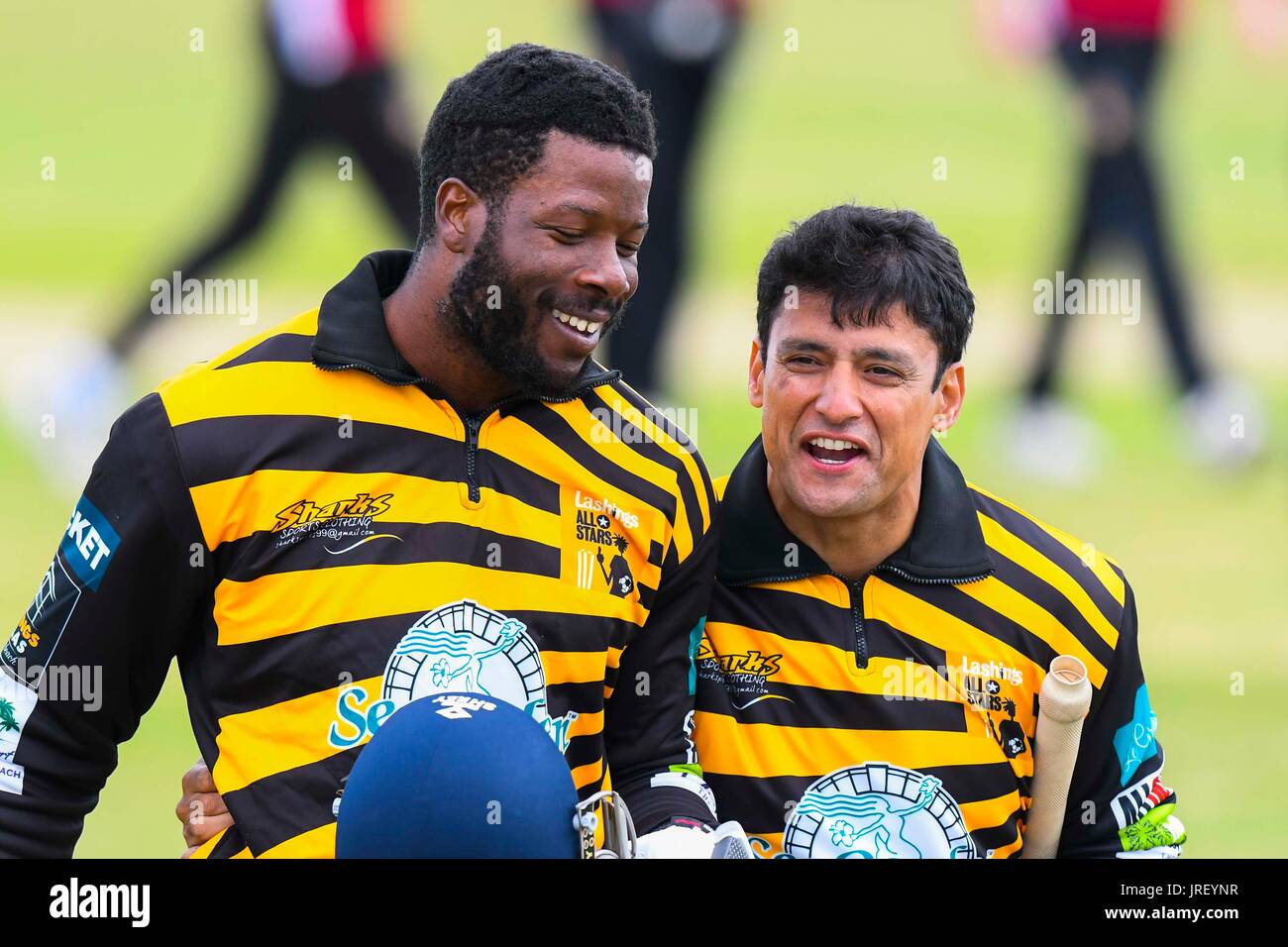Easton, Portland, Dorset, UK. 4th August 2017. West Indies Kirk Edwards ...