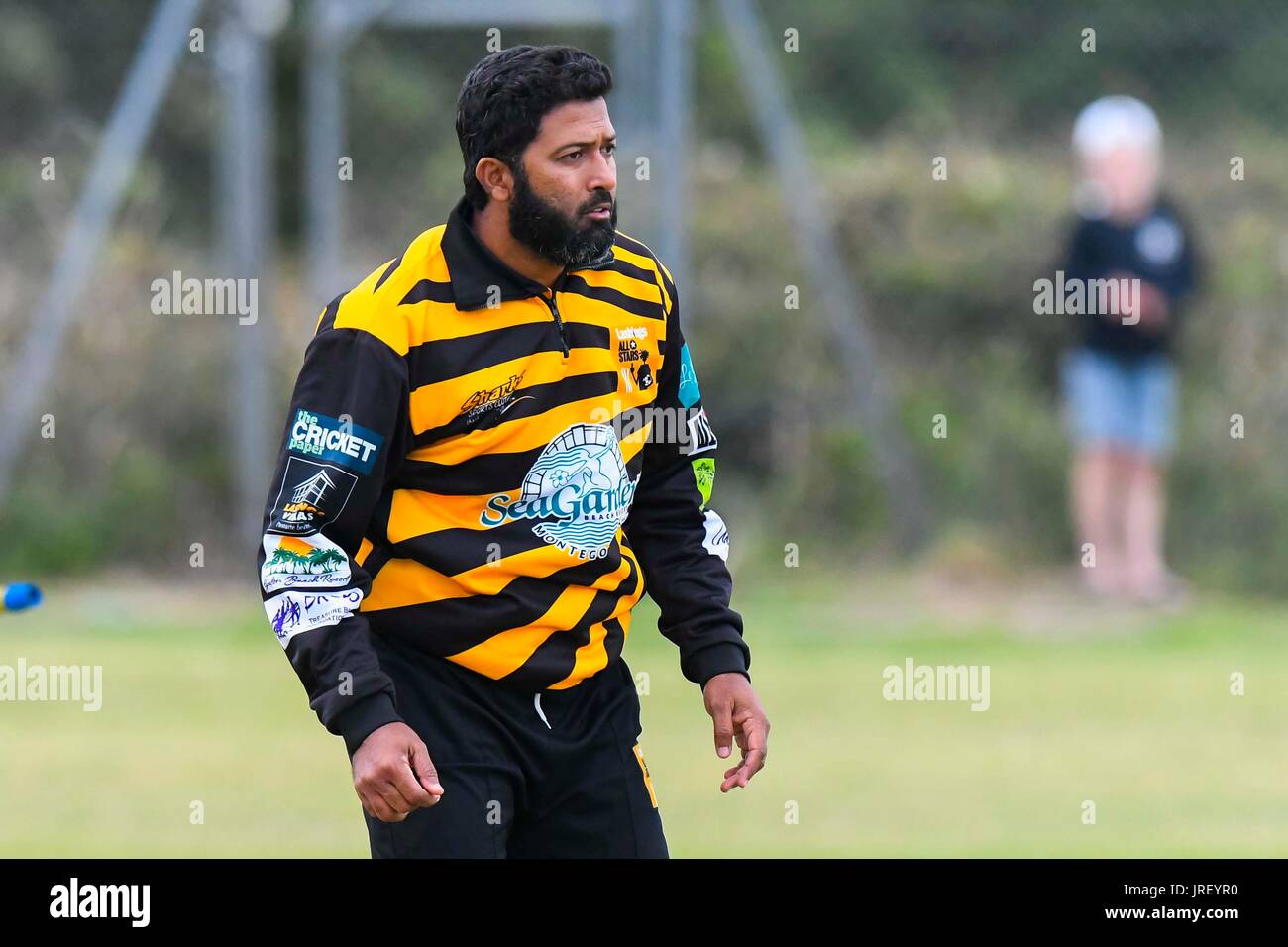 Easton, Portland, Dorset, UK. 4th August 2017. Indian cricketer Wasim ...