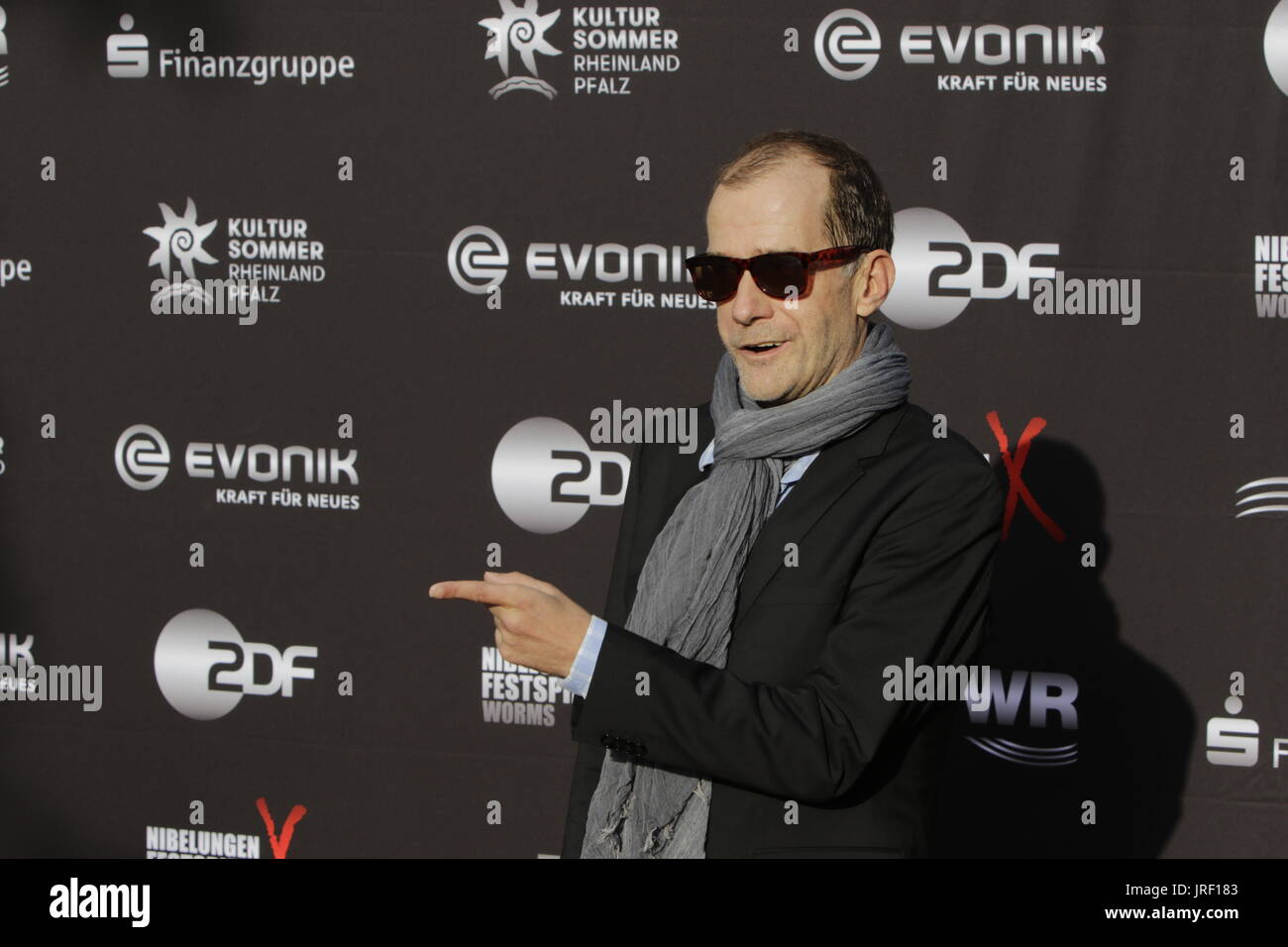 Worms, Germany. 4th August 2017. German actor Georg Uecker from the ...