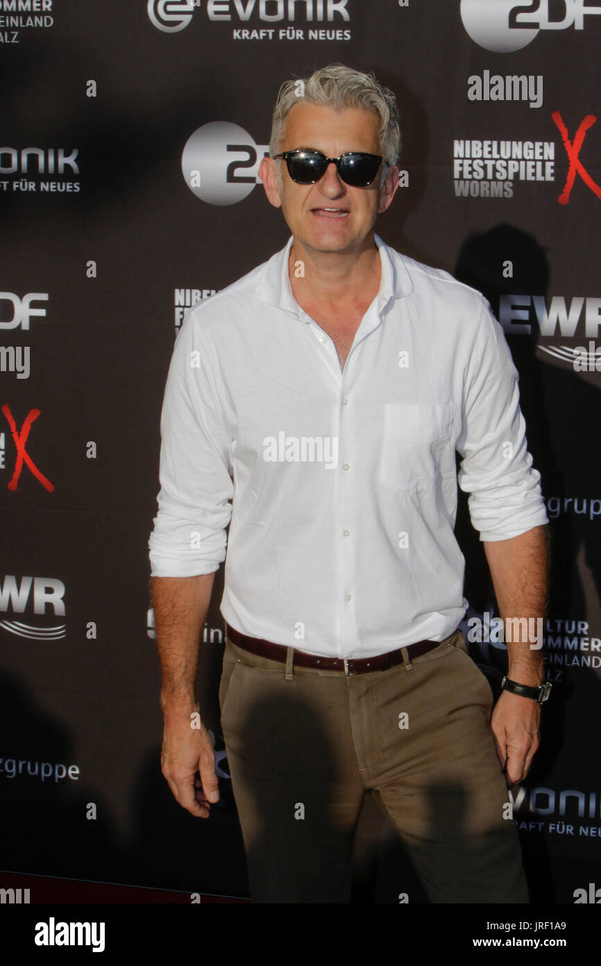 Worms, Germany. 4th August 2017. German actor Dominic Raacke poses for ...