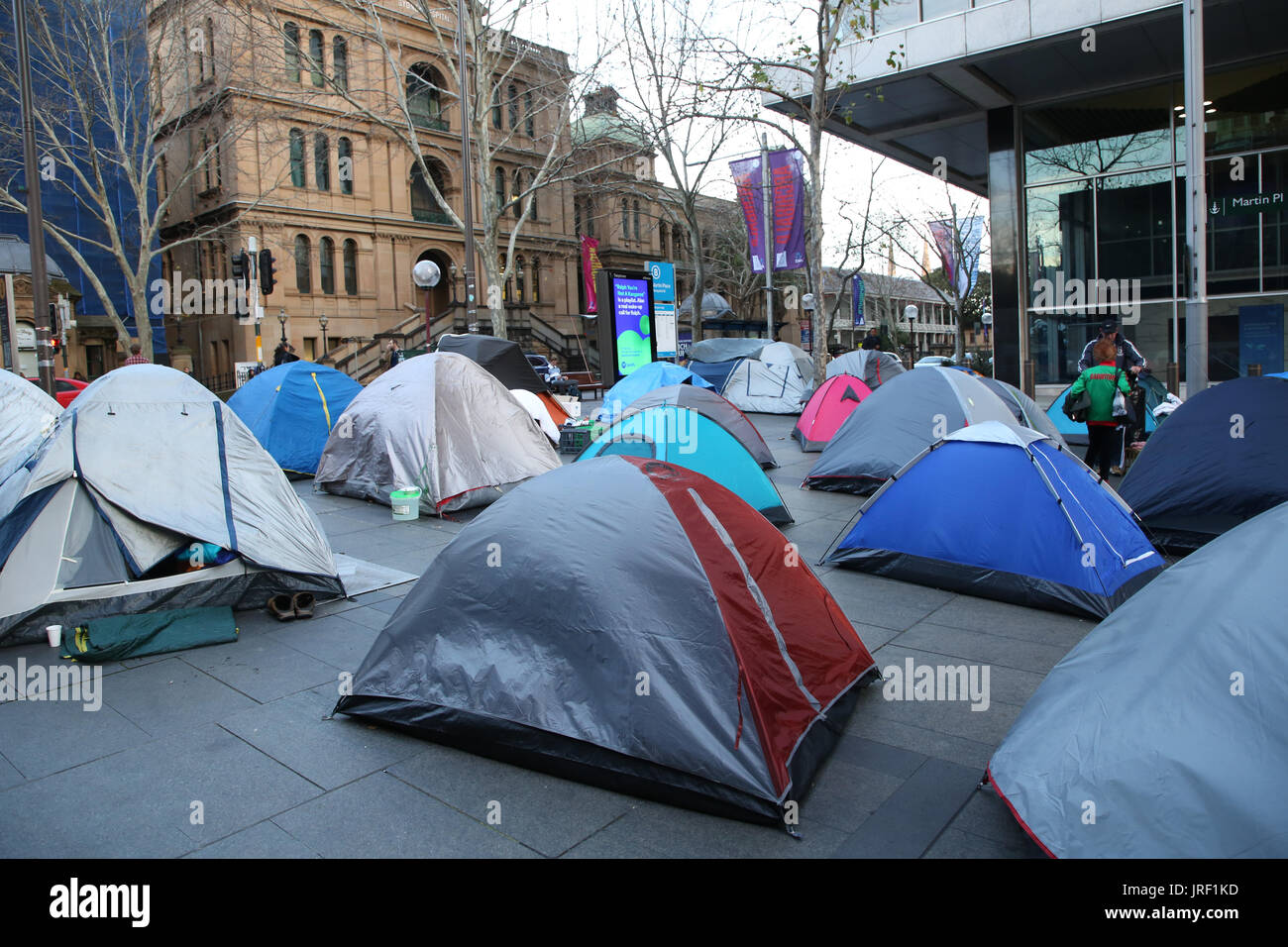 Sydney, Australia. 4 August 2017. More tents have been erected at the ...