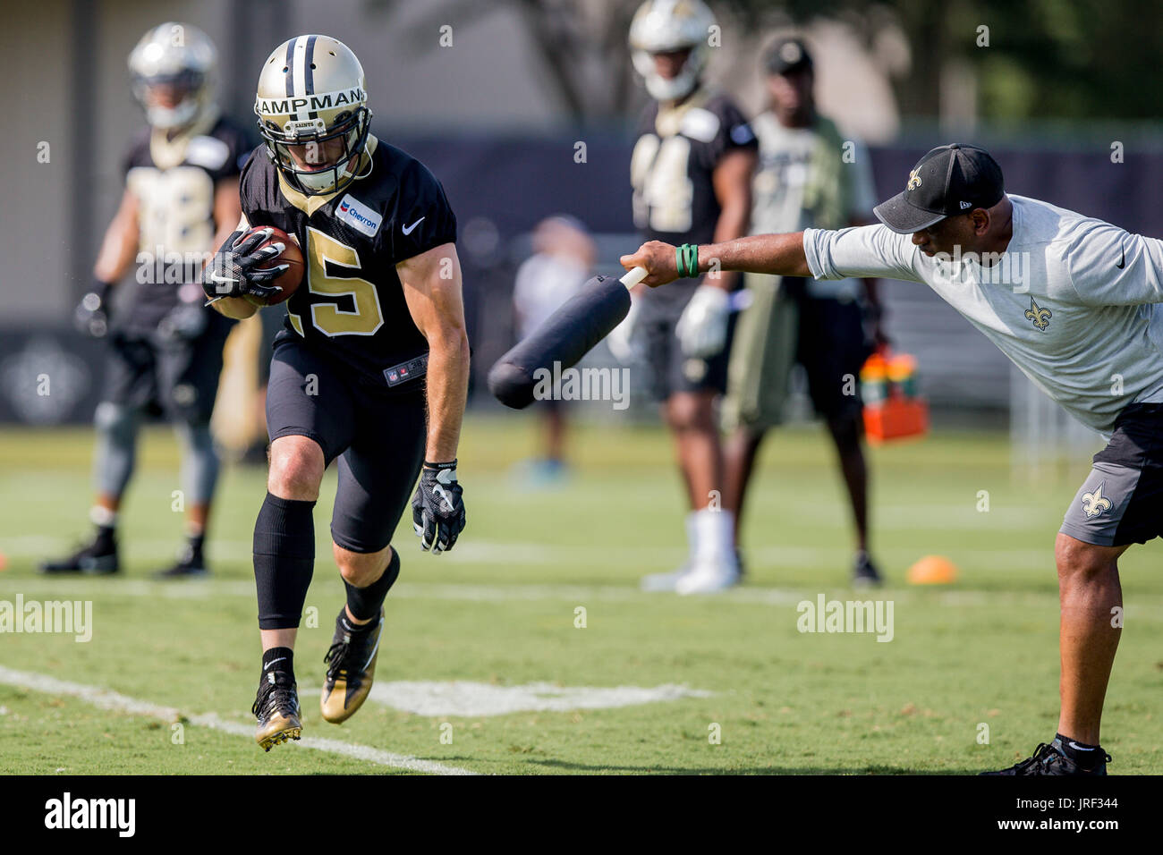 July 28, 2017 - New Orleans Saints wide receiver Jake Lampman (15 ...